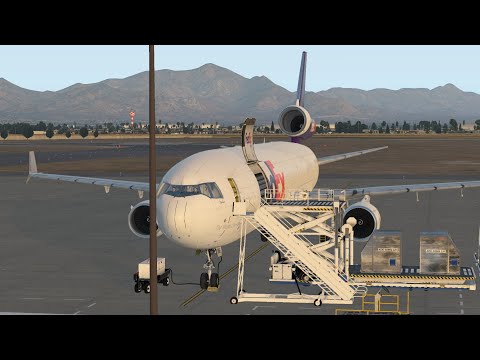 X-Plane 11 | El Paso International Airport Early Sunset Planespotting