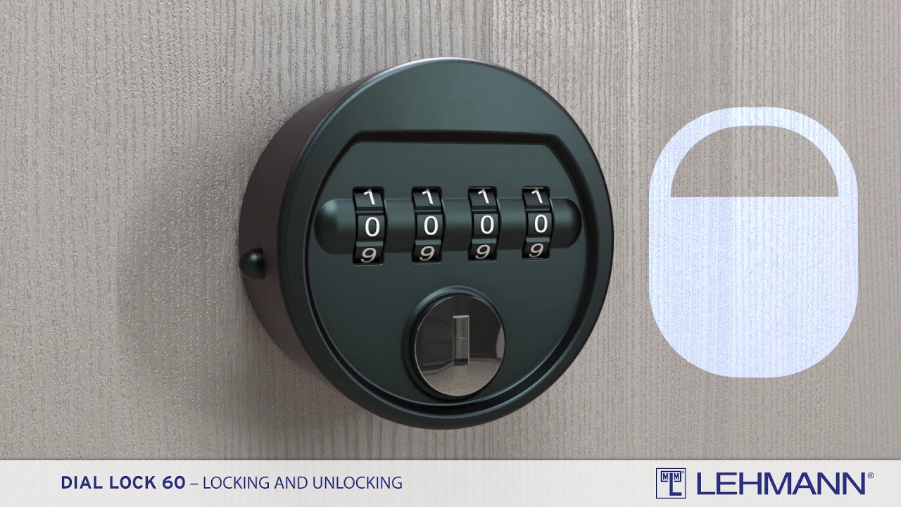 DIAL LOCK 60 Fixcode - locking and unlocking