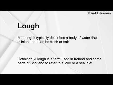 Lough Meaning