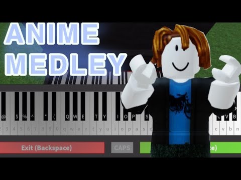 ANIME MEDLEY: 13 ANIME SONGS IN 6 MINUTES [Roblox Piano Cover]