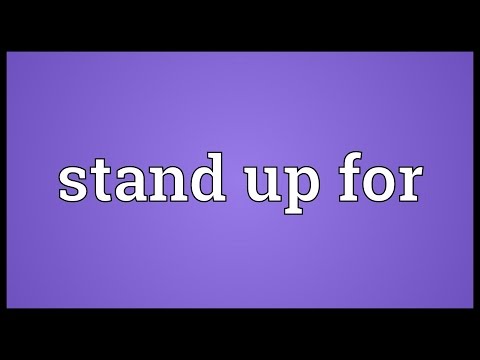 Stand up for Meaning