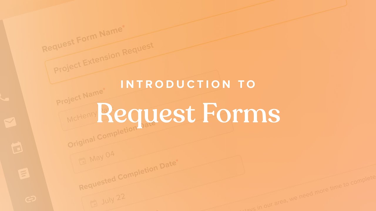 Introduction to Request Forms