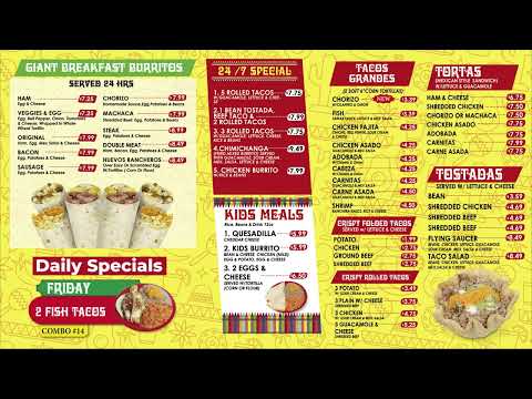 muchas gracias McMinnville restaurant - menu