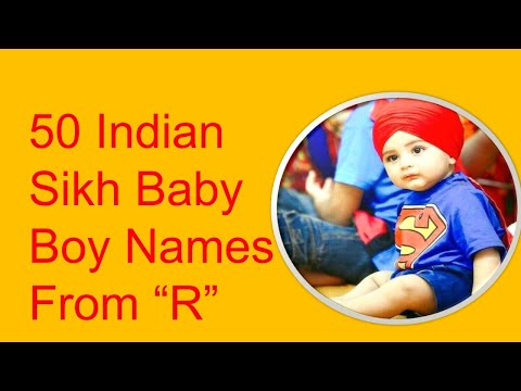 Indian Sikh Baby Boy Names Starting With "R"