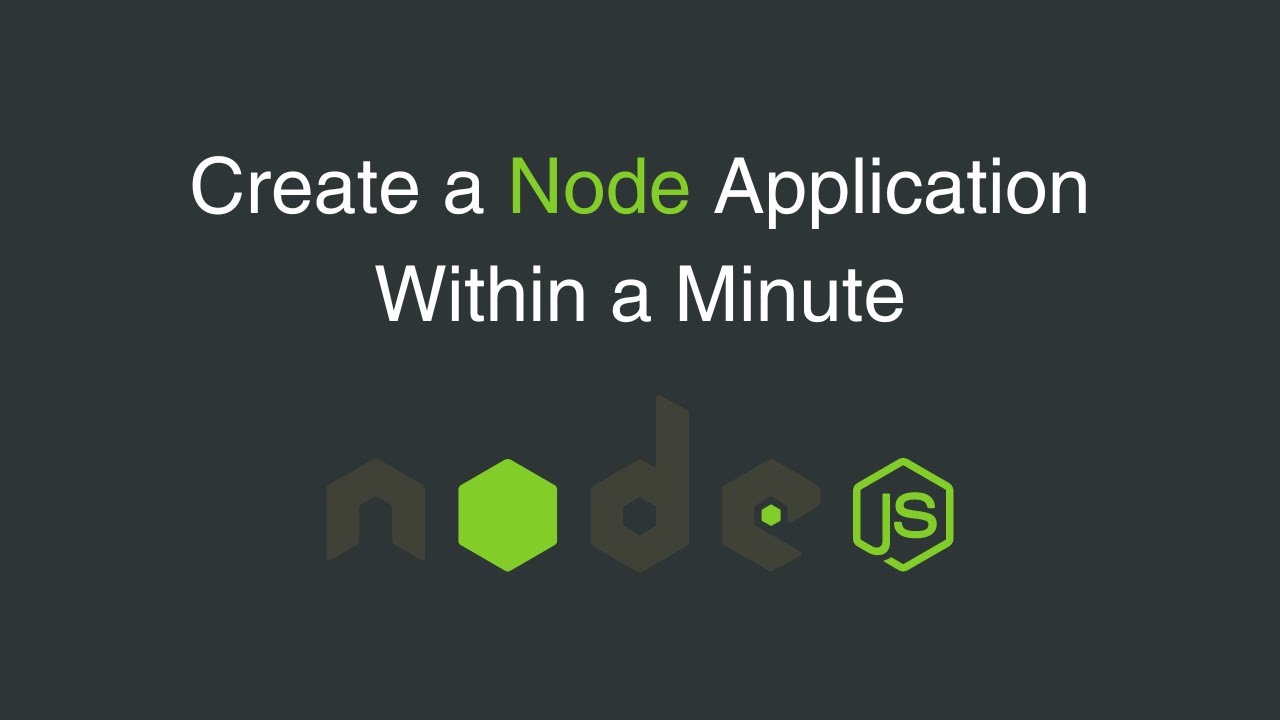 Create a Node Application within a Minute | Bash Script | Node JS
