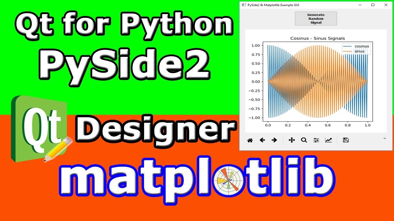 PySide2 (Qt for Python) Matplotlib Qt Designer