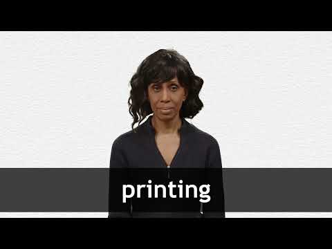 PRINTING definition and meaning | Collins English Dictionary