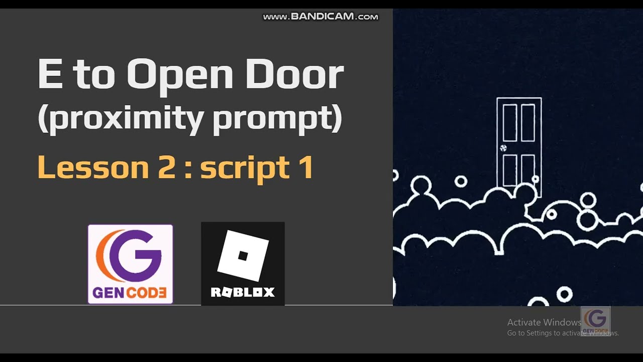 Roblox E open door L 2 script #1