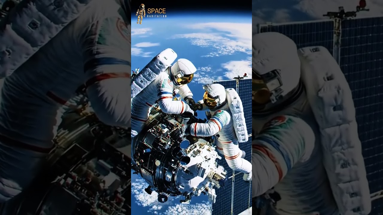 Fixing Satellites in Space? Astronauts Got It Covered! 🛰️👨‍🚀  #Astronaut #Satellite #space