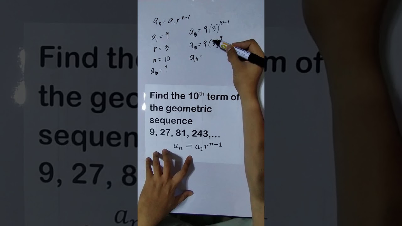 Finding the nth Term of Geometric Sequence  #klasrumnisirjay #mymathclass