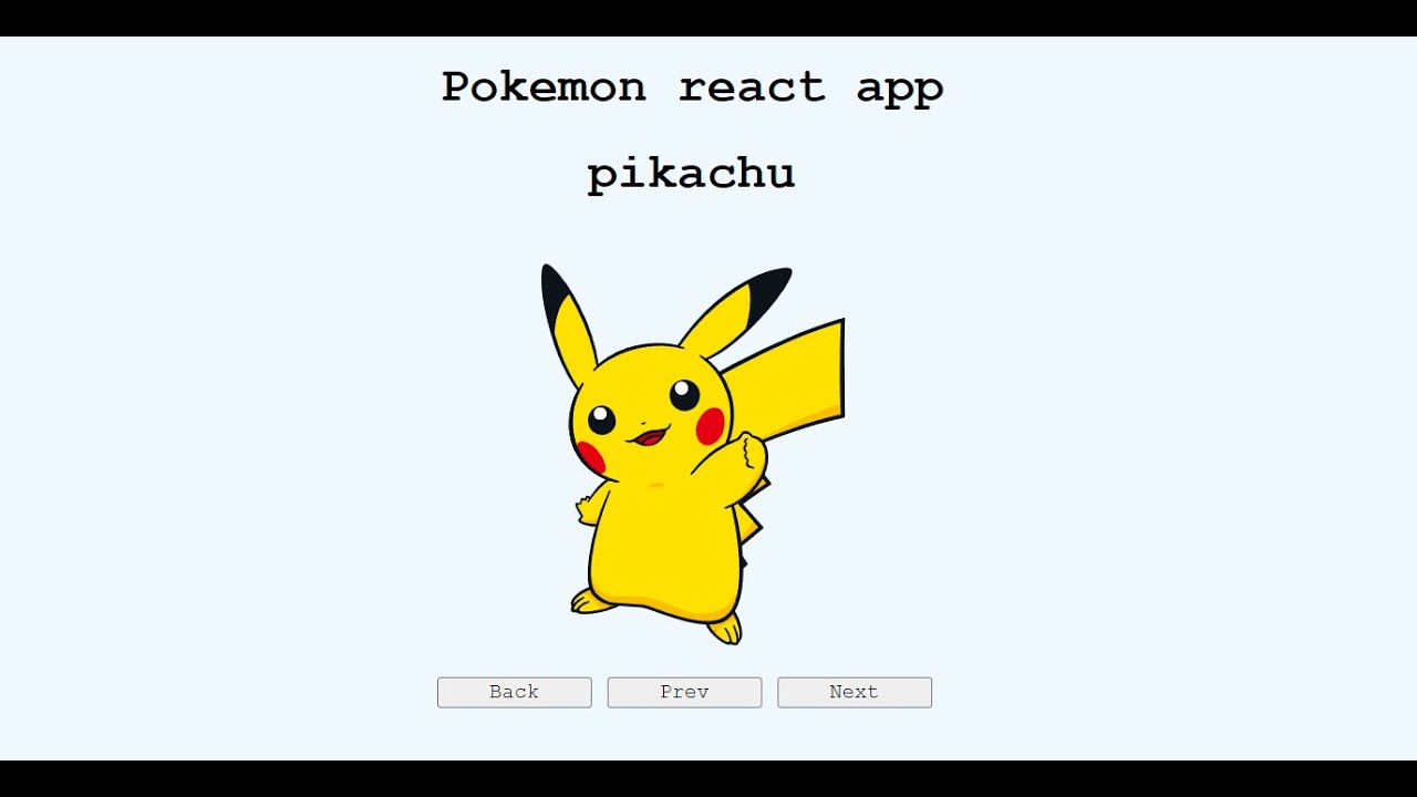 React junior project - Pokemons App