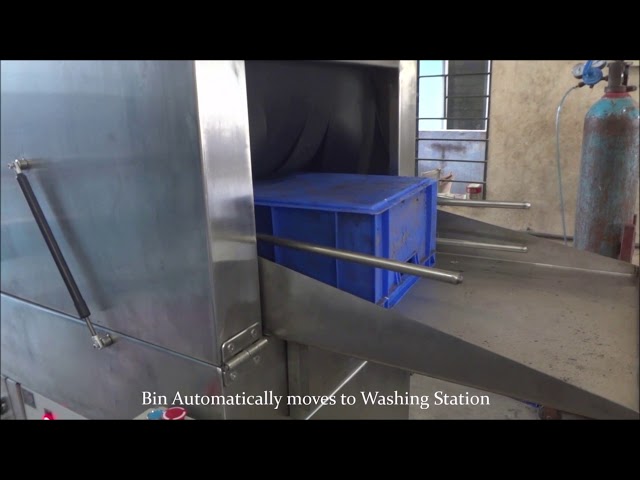Plastic Tray Cleaning Machine - Plastic Bin Washing Machine ...