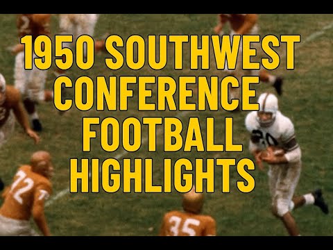 1950 Southwest Conference Football Highlights in Rare Color Film! ๐๏ธ๐