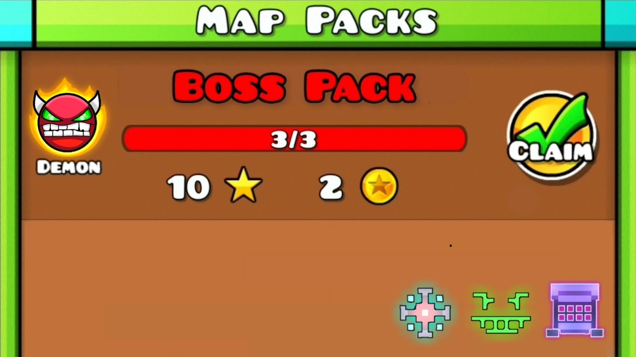 BOSS PACK | Geometry Dash (Boss 3~5 / Demon Map Pack of Xender Game) [All Clear]
