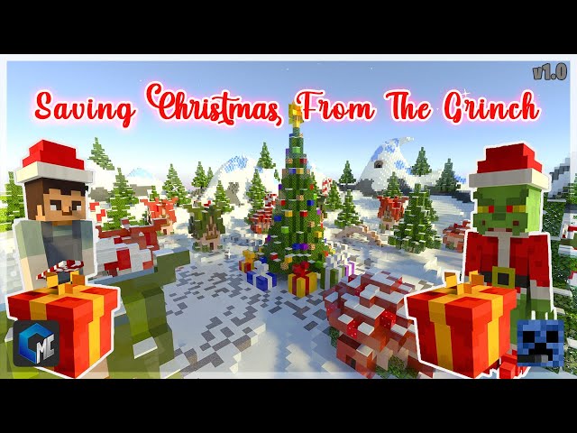 Saving Christmas From The Grinch (MAP MINECRAFT BEDROCK) Minecraft Map