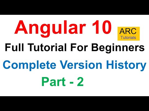Learn Angular 10 Tutorial 2 Version Release History | Angular 10 Tutorial For Beginners - Mind ...