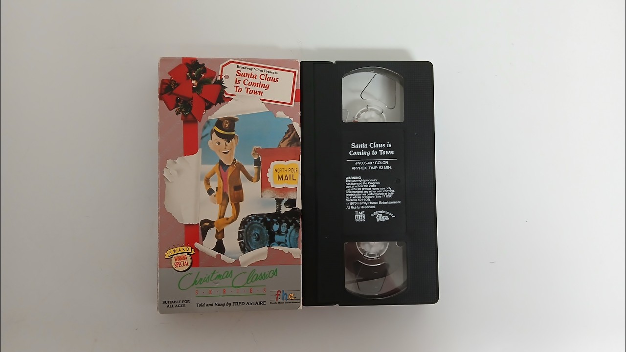 Opening And Closing to Santa Claus Is Coming To Town 1992 VHS 60fps