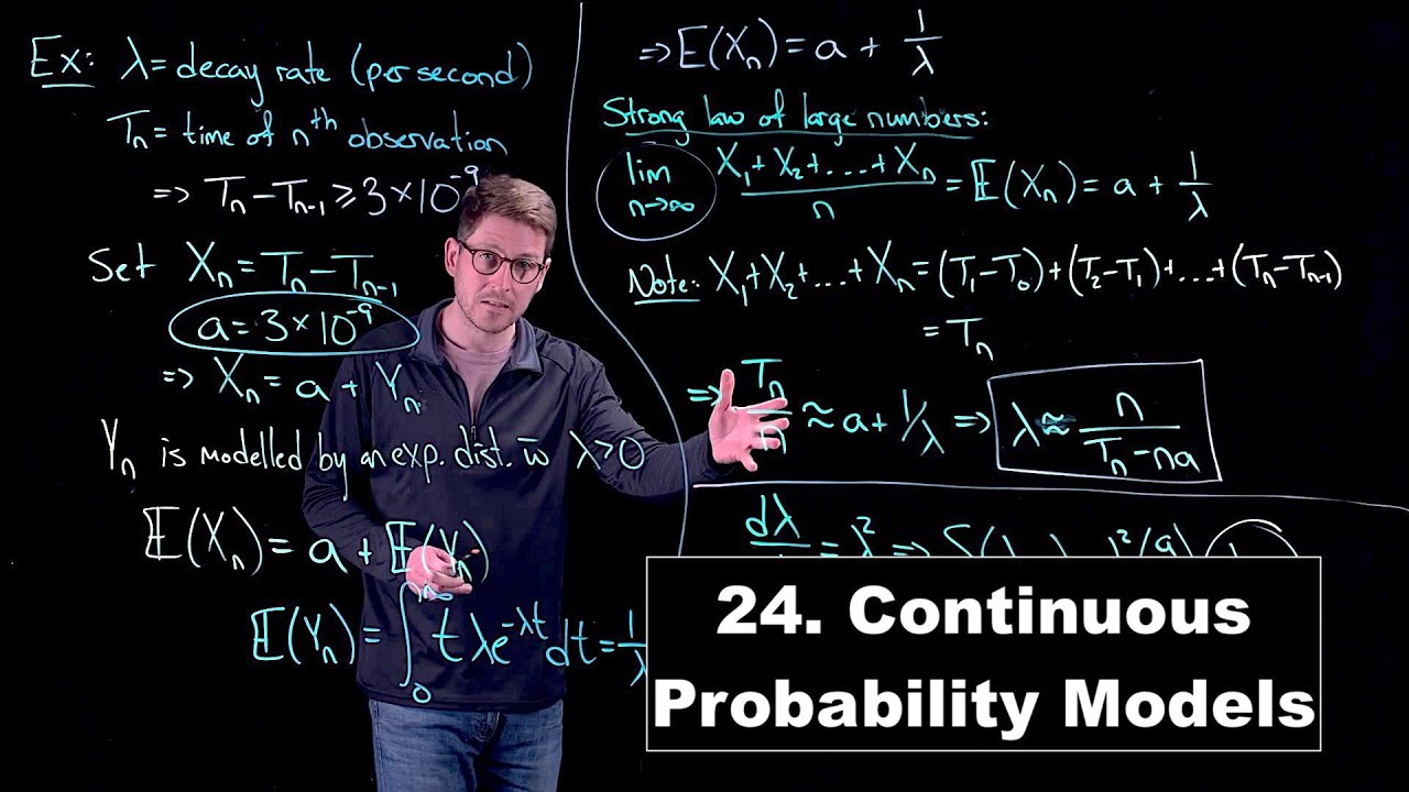 Continuous Probability Models - Math Modelling | Lecture 24