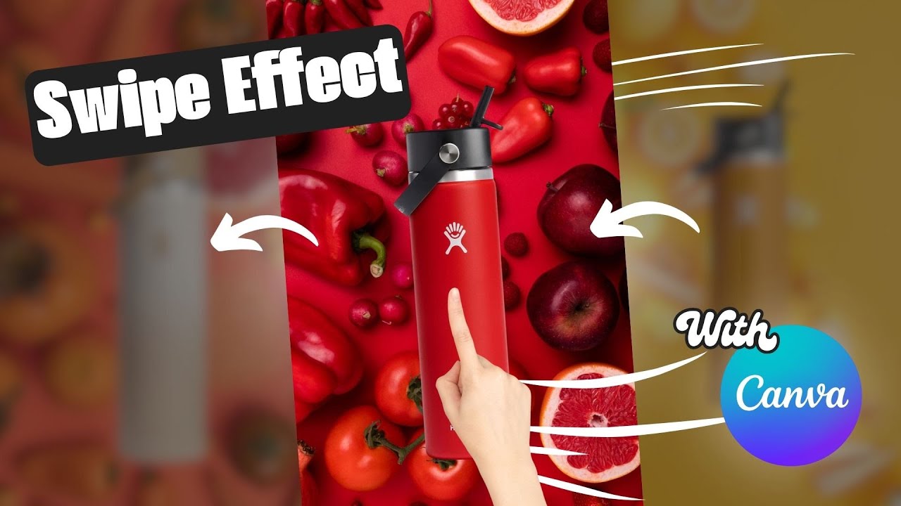 How to Create Swipe Animations in Canva | Easy Canva Animation Tutorial