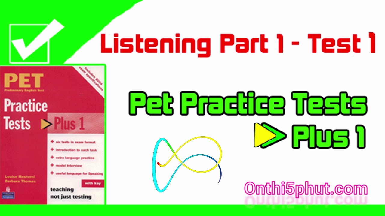 Pet practice tests plus 1 | Listening Part 1 – Test 1