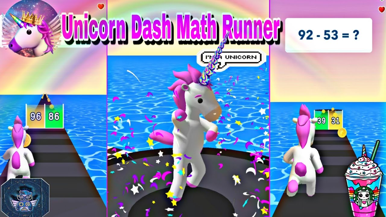 Unicorn Dash Math Runner🥰🦄 Gameplay All levels Run game in (Android-IOS)#gameplay #mobilegames #game
