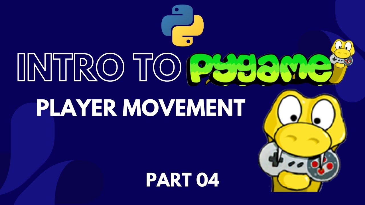 Pygame Tutorial for Beginners | Python Game Development Course | Player movements