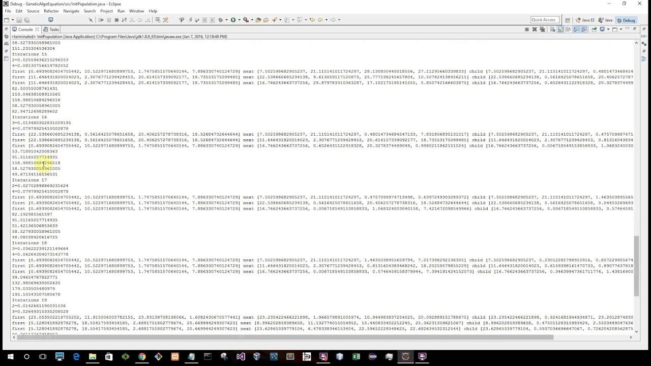 Genetic algorithm equation solver1
