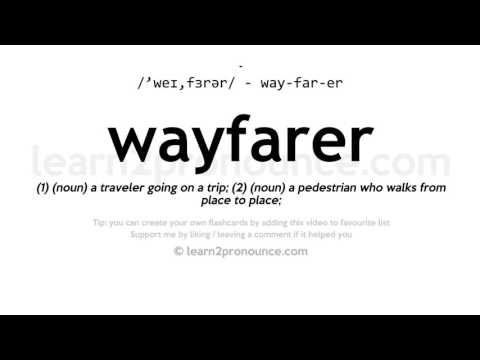 Wayfarer pronunciation and definition