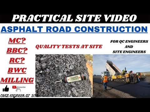 Asphalt Road Construction | Different Layers in Asphalt| BBC, BWC, MC & RC| Milling of Asphalt Road