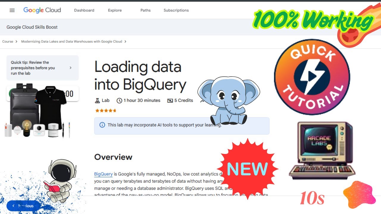 Loading data into BigQuery || Step By Step || #qwiklabs #coursera