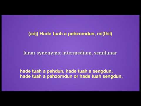 Lunar meaning in English Ngawn