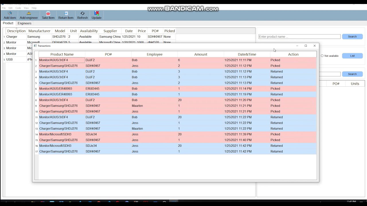 Items Storage-Management Desktop App (PyQt5, Python, SQLite, Socket Programming)