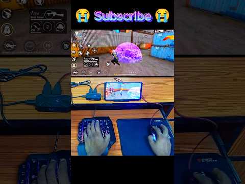 phone pc setup for free fire | ⌨️🖱📱 Mix Pro plus #freefire #mixpro #moowiigaming #handcam #shorts