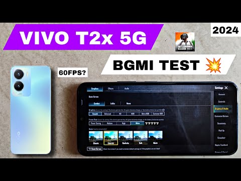 VIVO T2X 5G BGMI TEST ???????? 60FPS? || 2024 || BGMI 3.2 UPDATE || gyro + fps test ???? 11,999/-