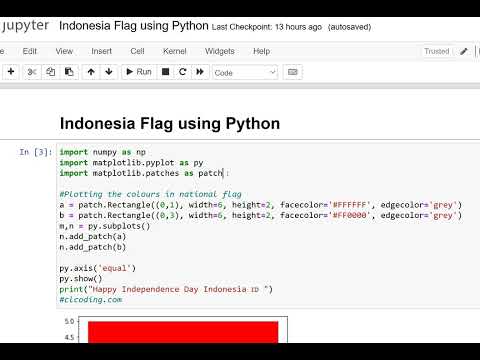 Indonesia Flag using Python