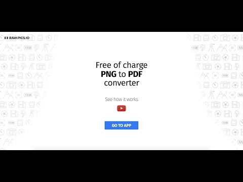 How to convert png images to pdf online