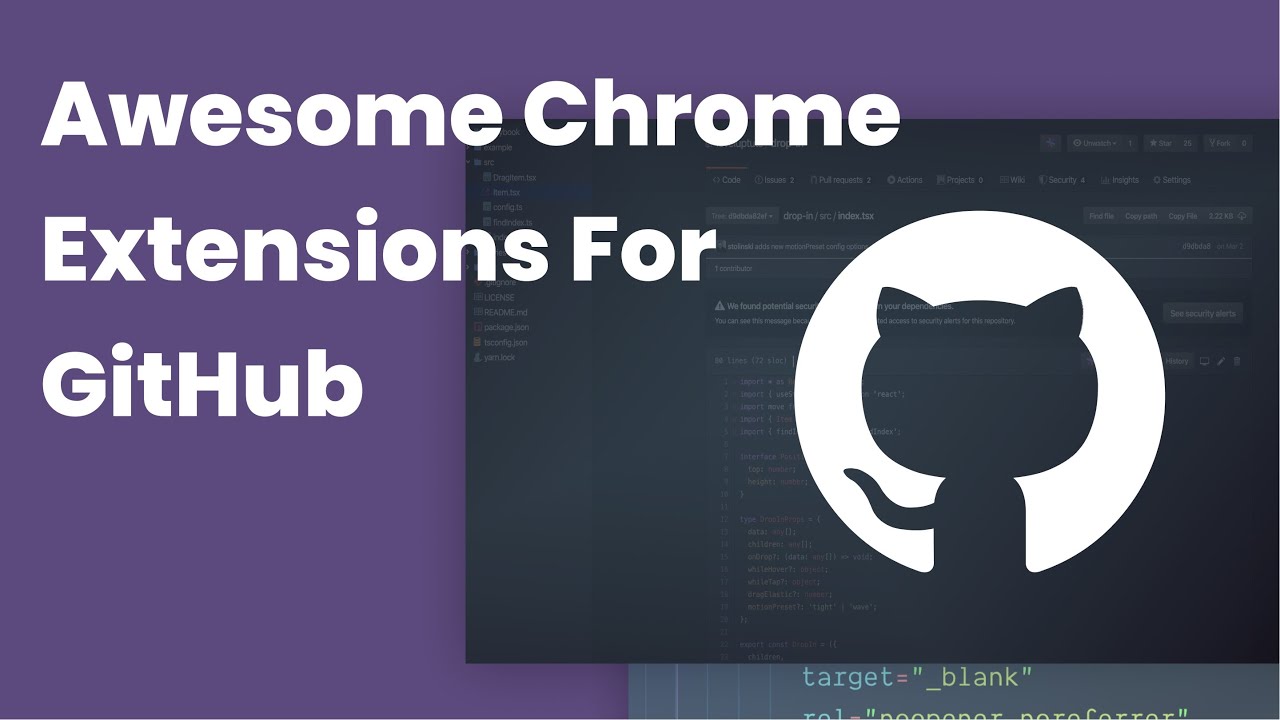 6 Awesome Chrome Extension for Github