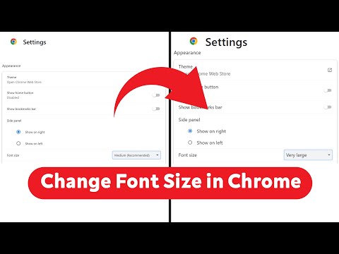 How to Change Font Size in Chrome