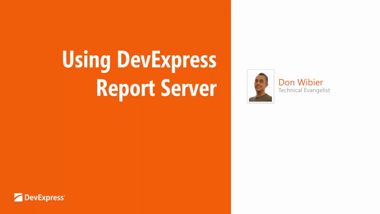 Using the DevExpress Report Server