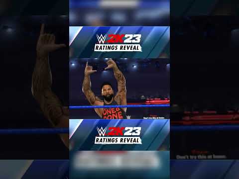 WWE 2K23 THE USOS RATINGS REVEALED AND NEW GAMEPLAY #shorts