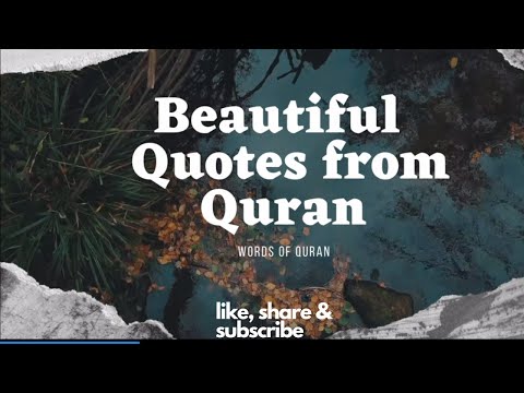 5 beautiful Quotes from Quran in English and Urdu language | Words of Quran