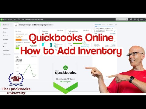 Quickbooks Online How to Add Inventory