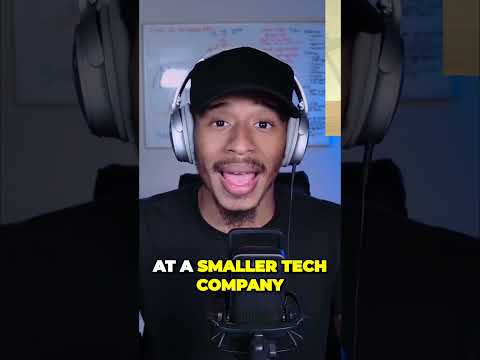 Benefits of working at a large tech company