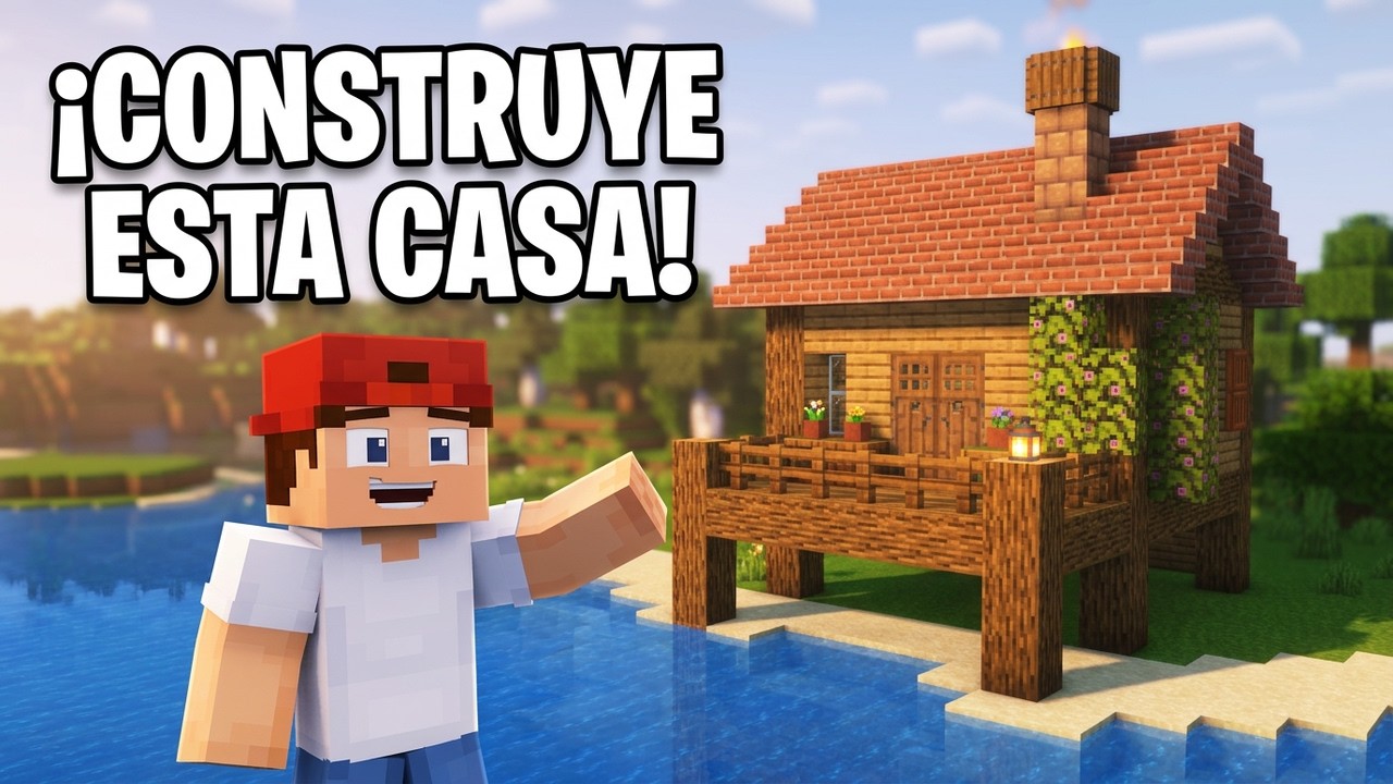 Cómo Hacer una CASA DE PLAYA en Minecraft | Tutorial Fácil Survival