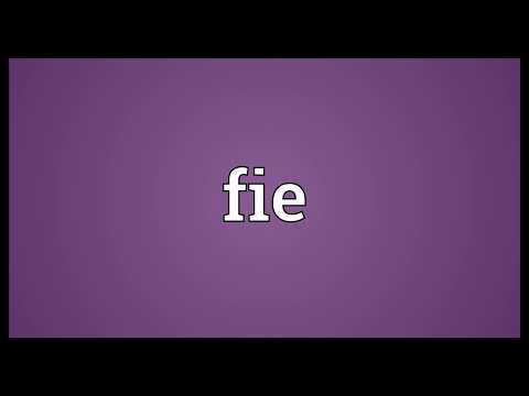 Fie Meaning