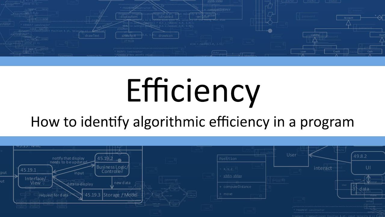 Efficiency - How to identify the efficiency of an algorithm