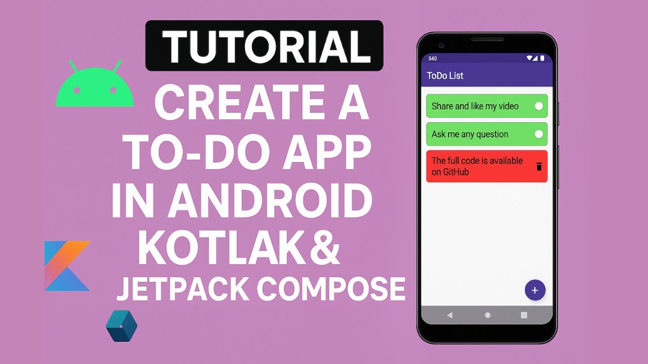 Build a To-Do App in Android Using Kotlin & Jetpack Compose (MVVM Full Tutorial)