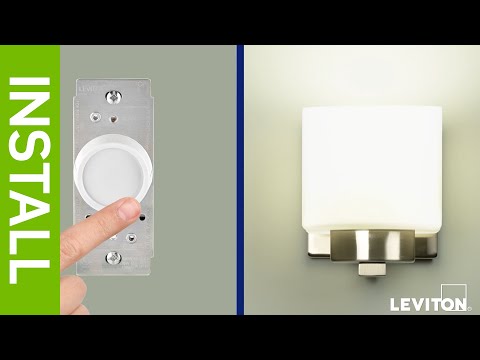 How to Install a Leviton RNL06 and RDL06 Trimatron Rotary Dimmer