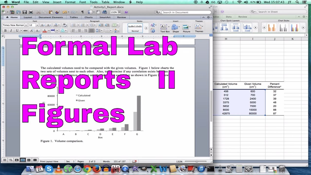 How to Properly Format a Formal Lab Report - II (Figures)