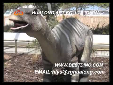 Simulation life size robotic dinosaur exhibit for Museum